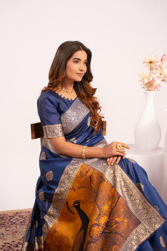 BANARASI PORTRAIT SAREE – Yosha Trendz